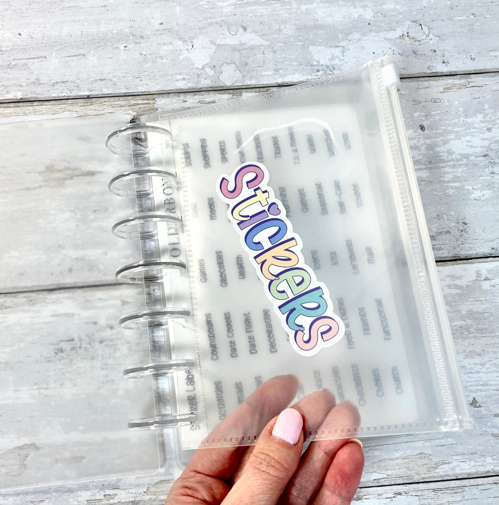 DISC STICKER ALBUM BUNDLE || Clear Disc Album, 5x7 Reusable Sticker ...