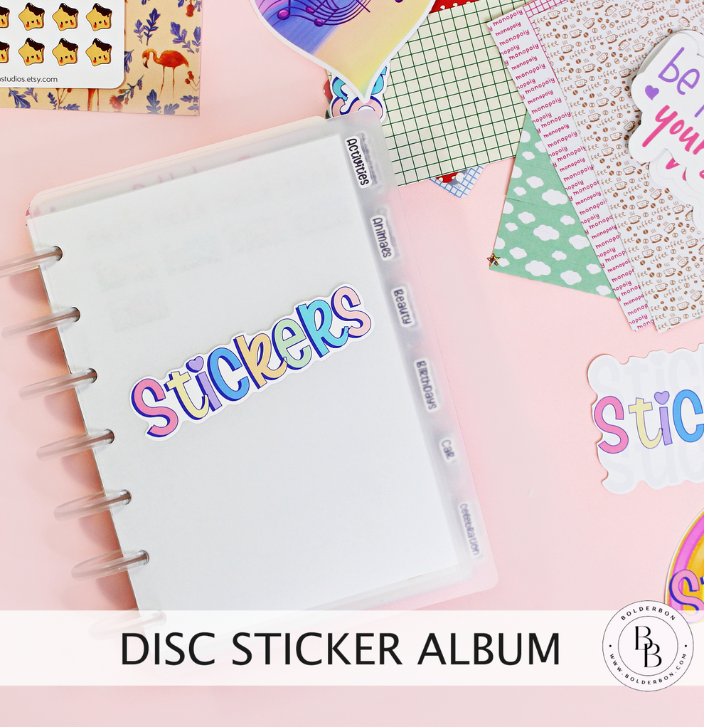DISC STICKER ALBUM BUNDLE || Clear Disc Album, 5x7 Reusable Sticker ...