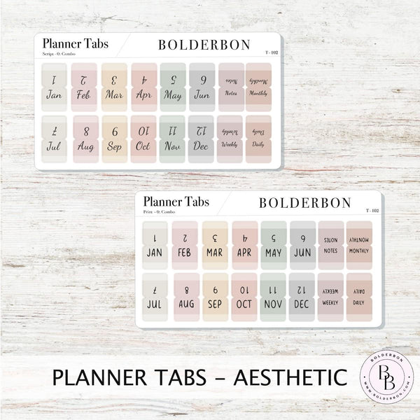Aesthetic Planner Tabs – Bolderbon